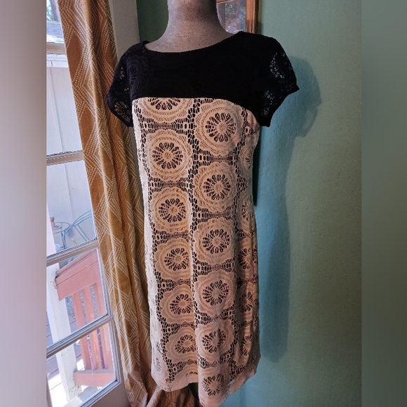 Metaphor | Dresses | Crochet Black And White Metaphor Dress | Poshmark